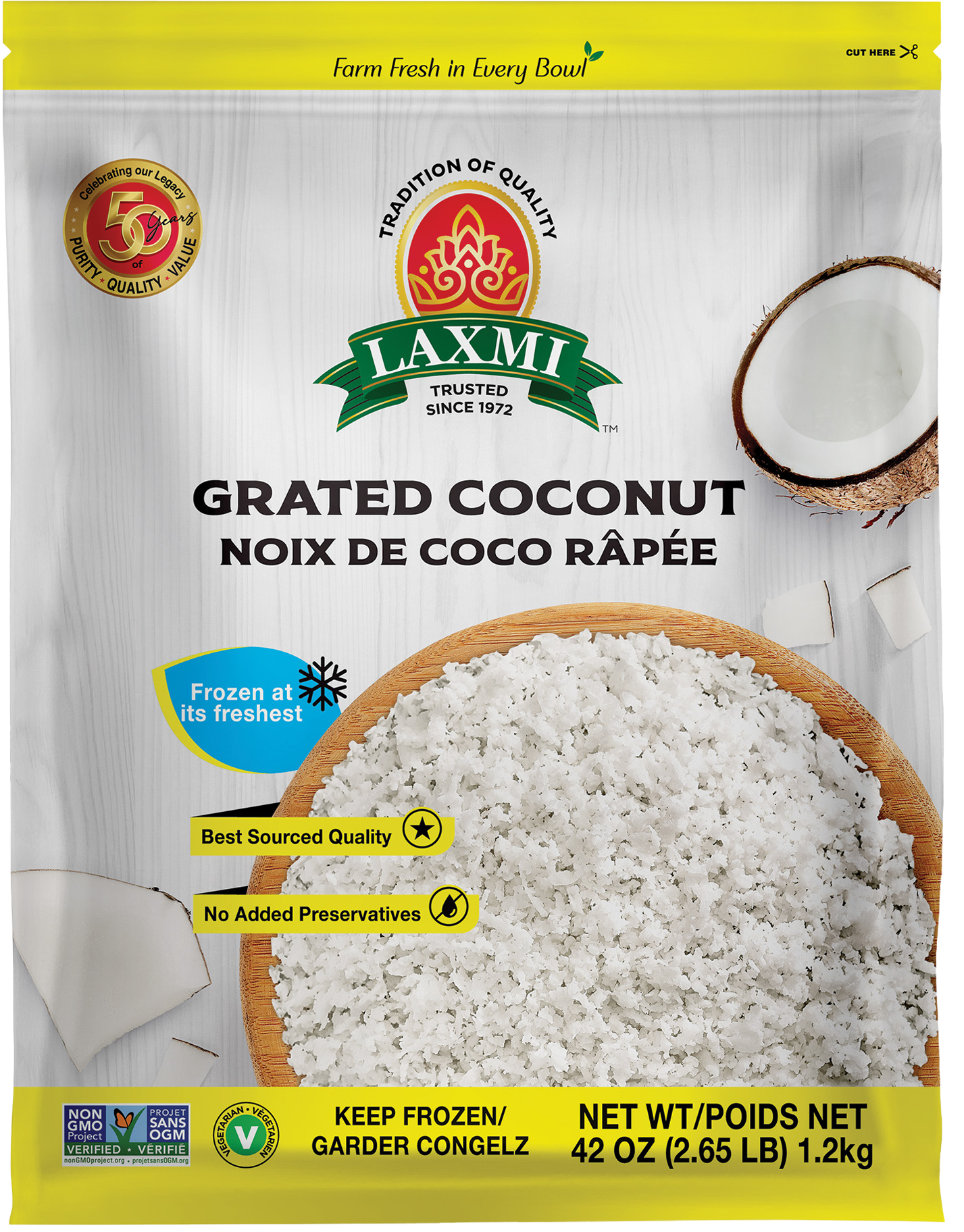 Frozen Grated Coconut